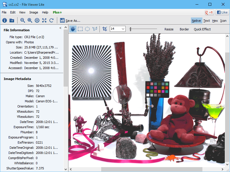 Open CR2 Files