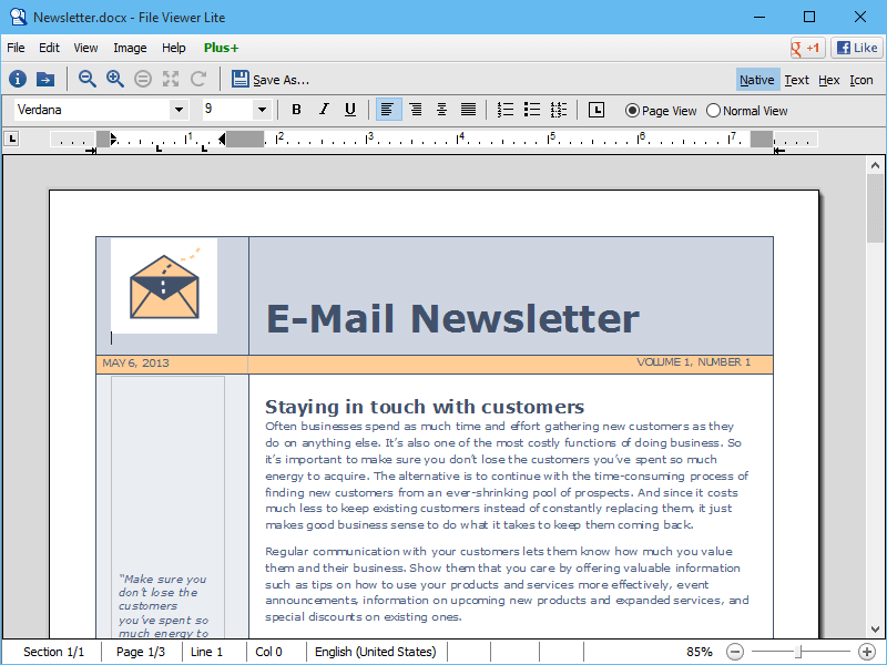 Open Microsoft Word DOC And DOCX Files